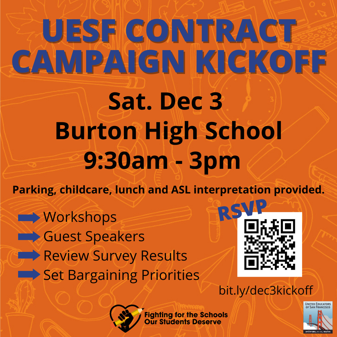 United Educators of San Francisco | UESF Contract Campaign Kickoff